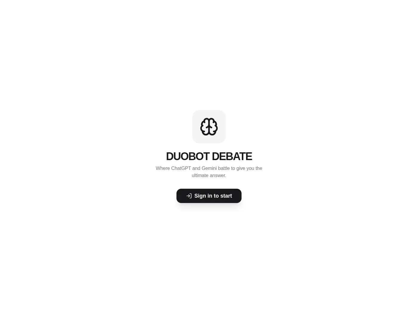 DuoBot Debate Chat