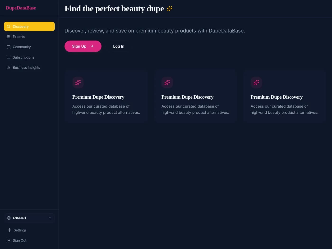 DupeDataBase Platform