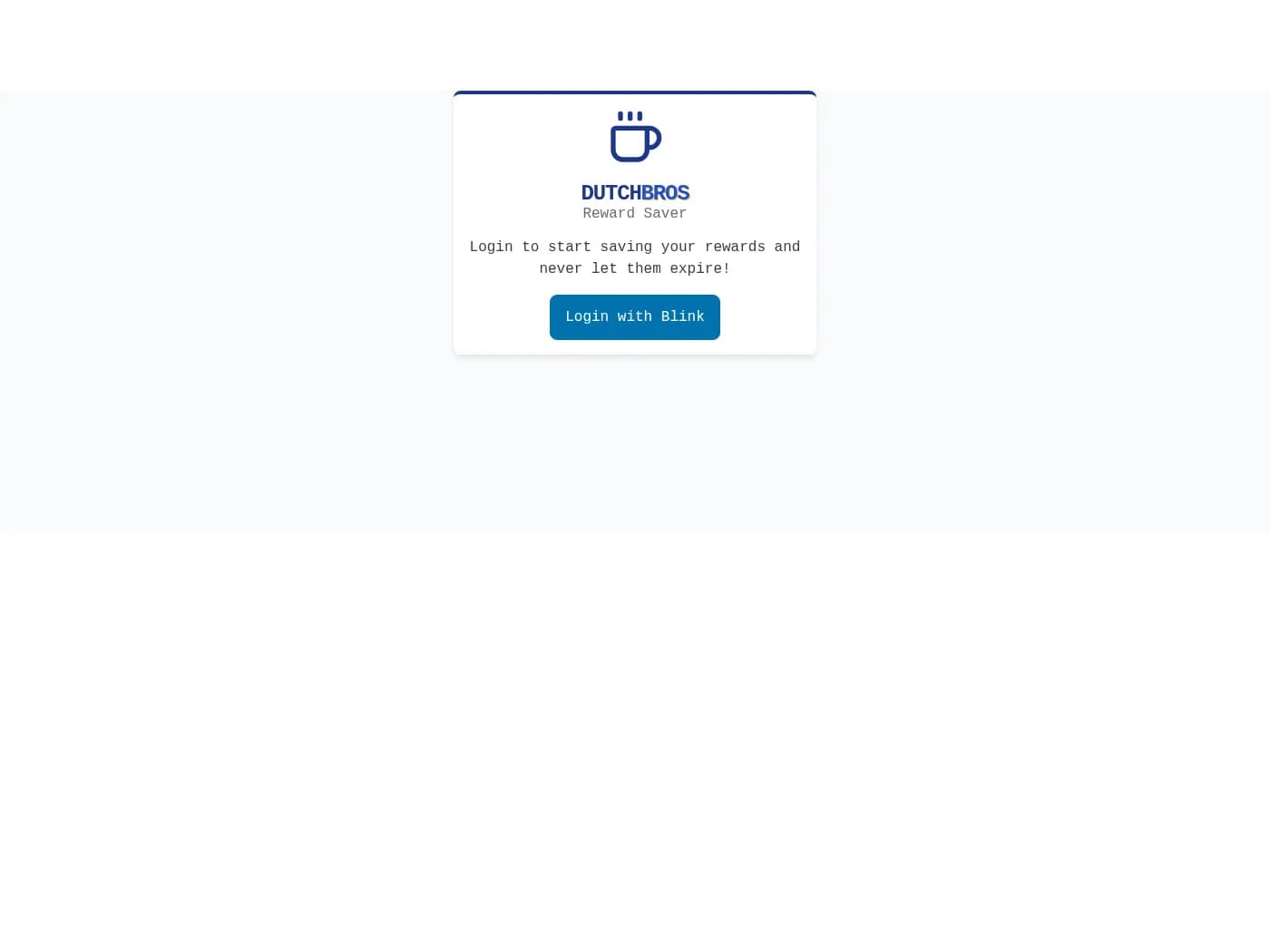 Dutch Bros Reward Saver