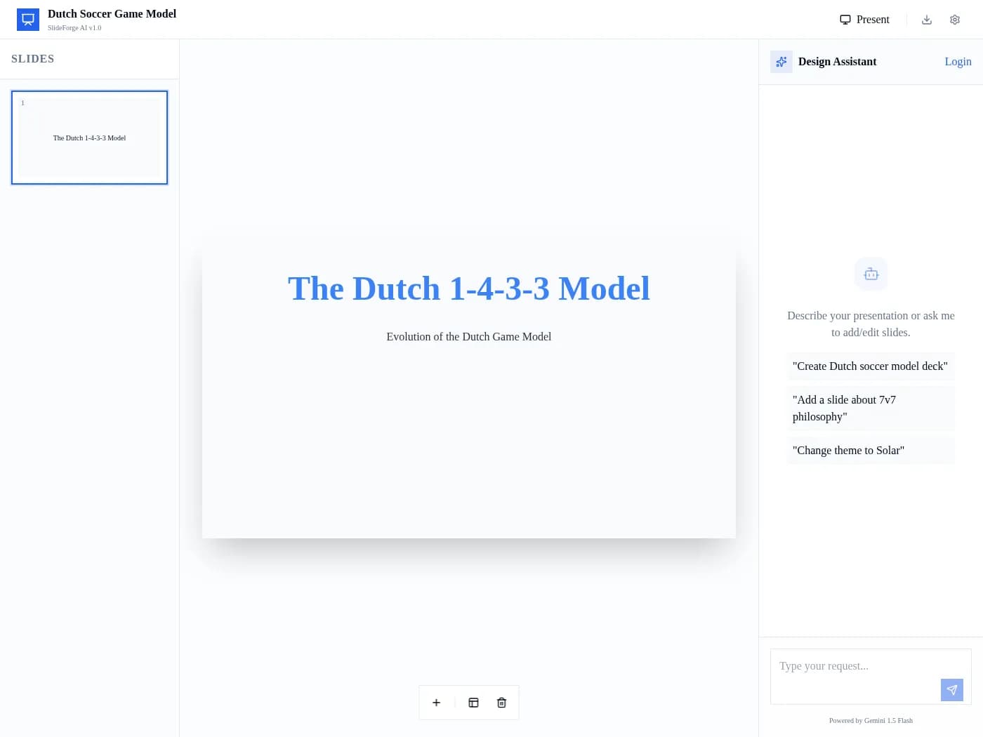 Dutch Soccer Model Slides