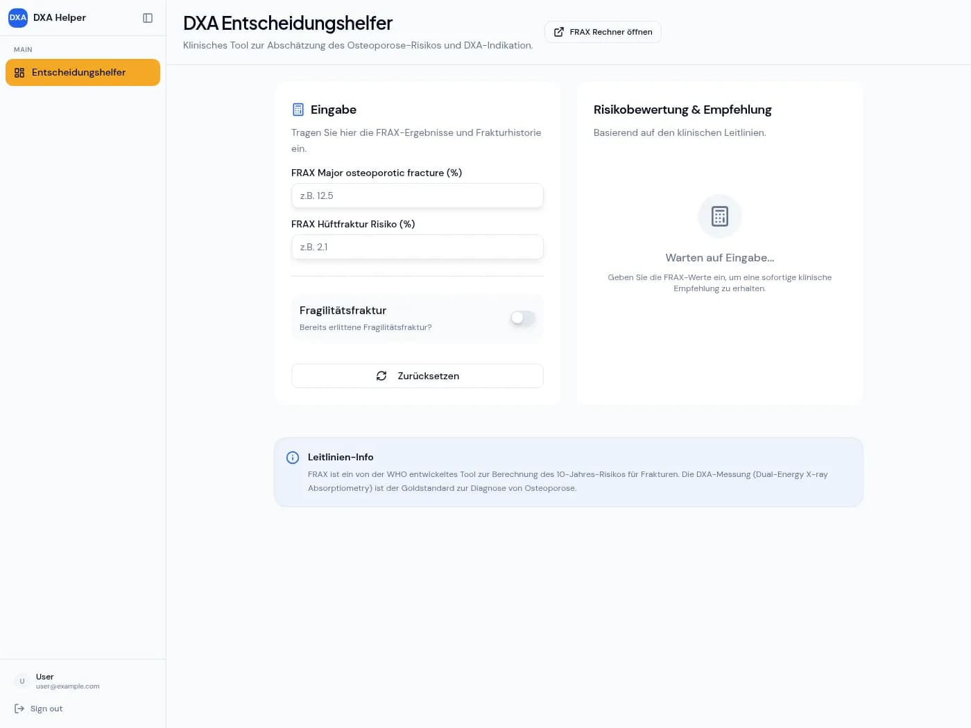 DXA Decision Helper