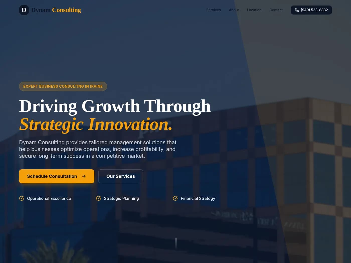 Dynam Consulting Web Presence