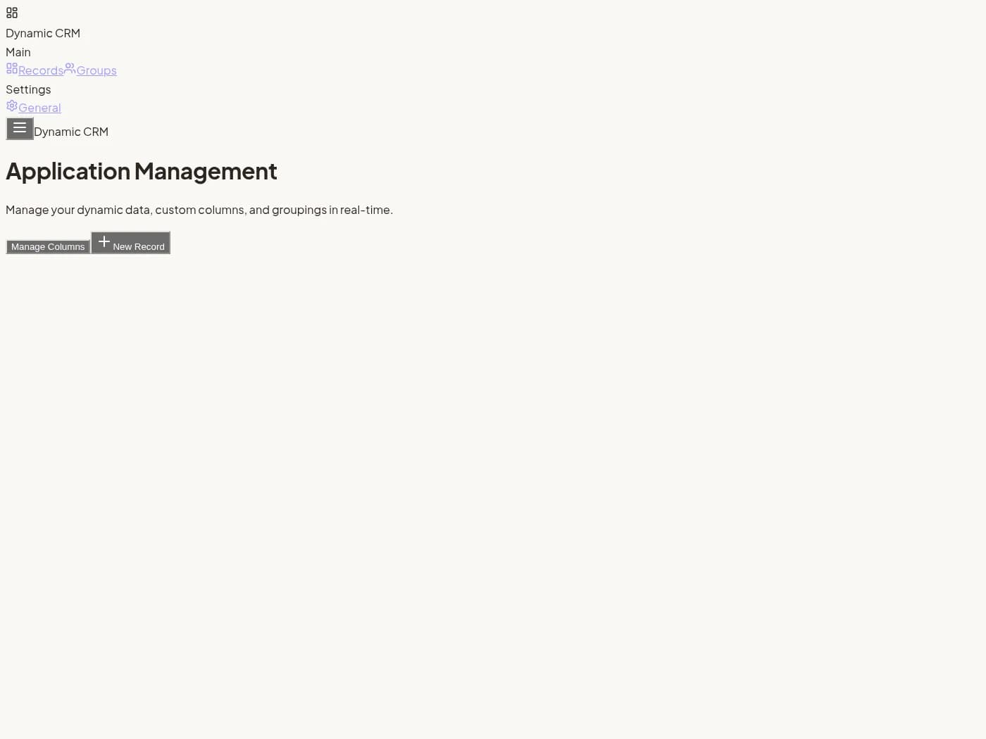 Dynamic CRM