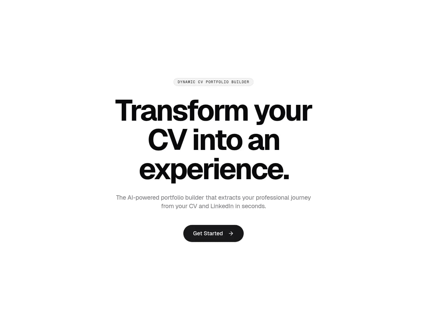 Animated CV Portfolio