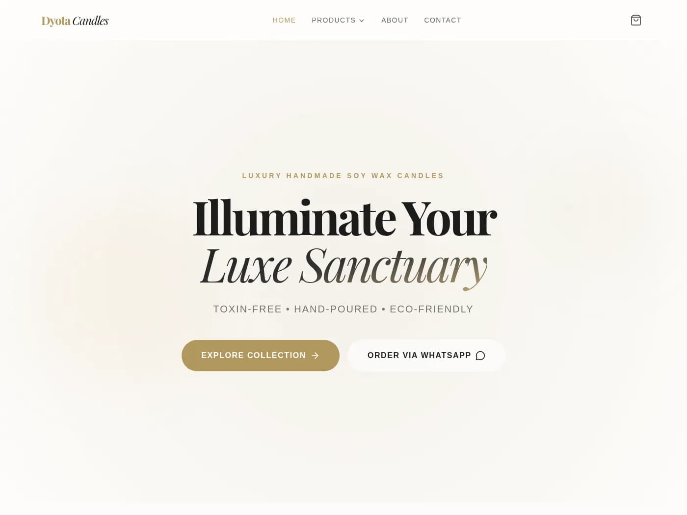 Dyota Candles Luxe Site