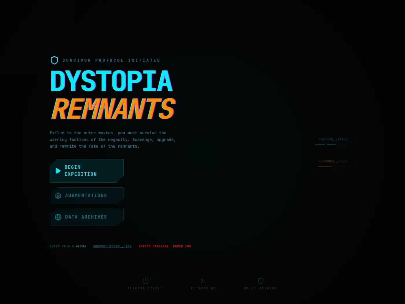 Dystopia Remnants RPG