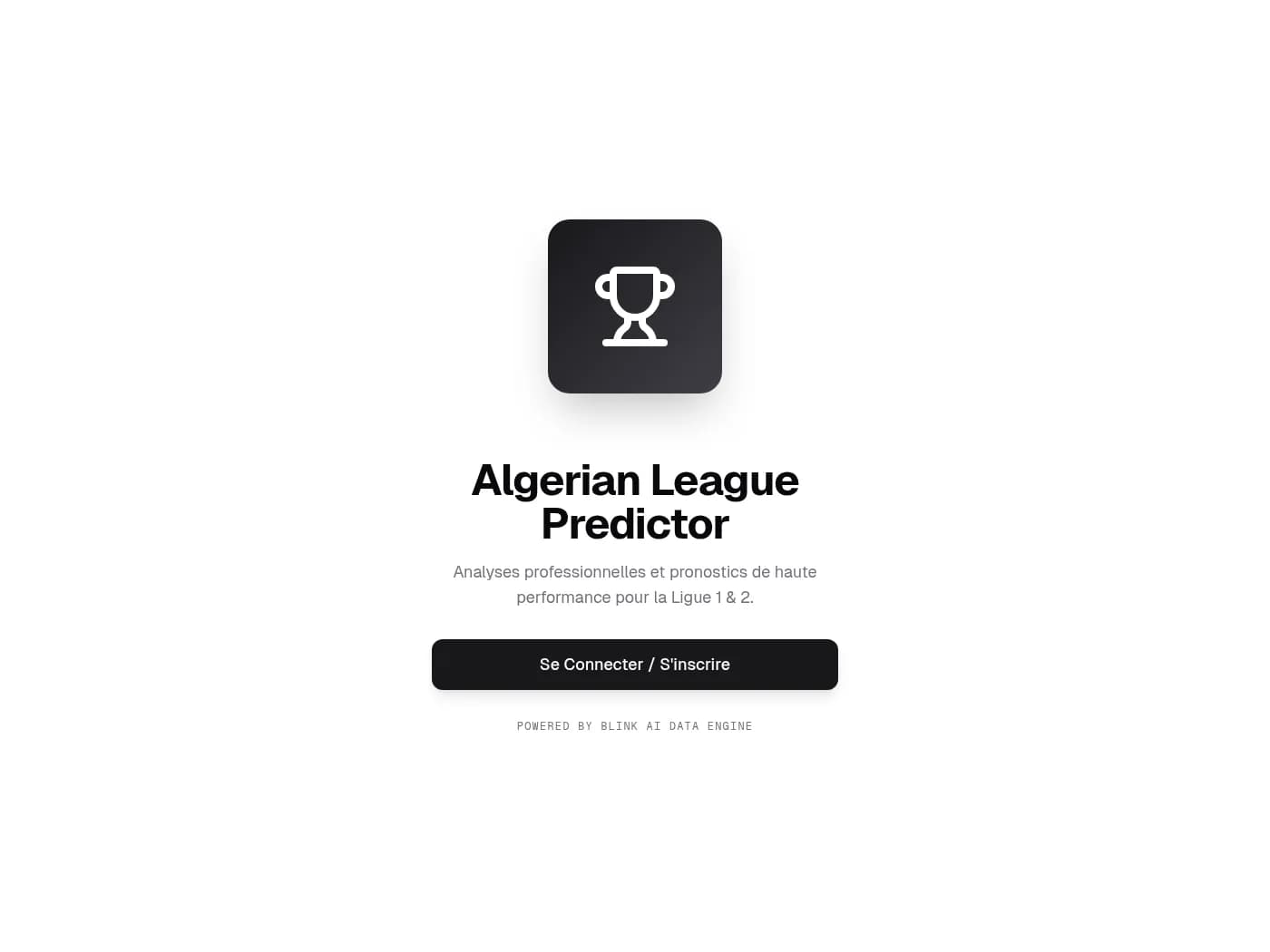 Algerian League Predictor