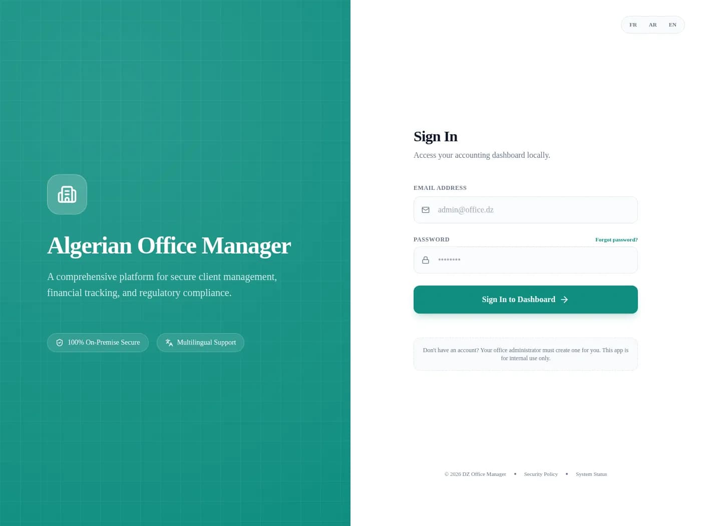 Algerian Office Manager