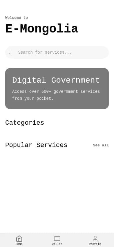 E-Mongolia Demo App
