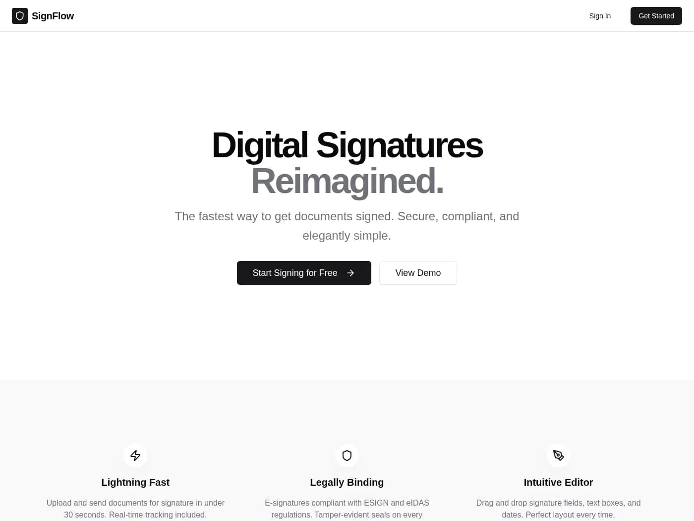SignFlow Platform