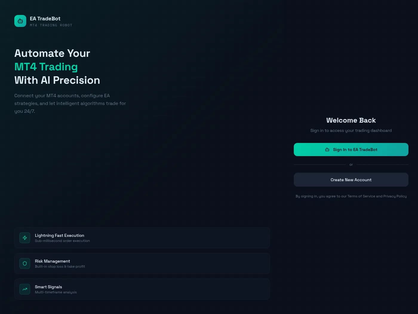 EA Trading Bot Connect