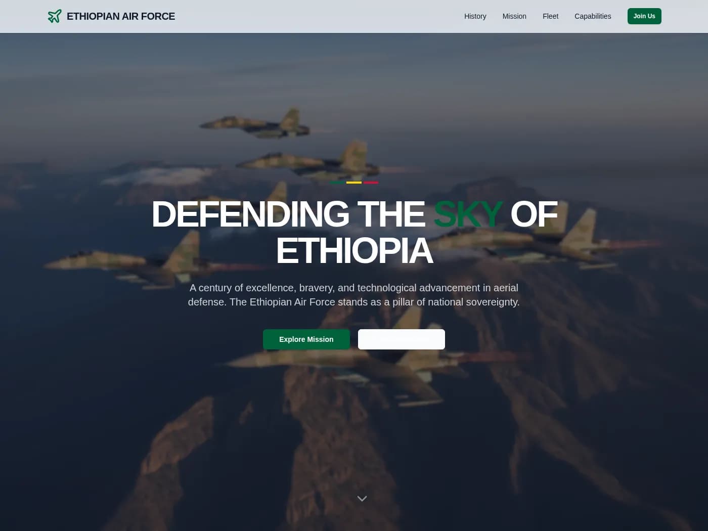 Ethiopian Air Force Portal