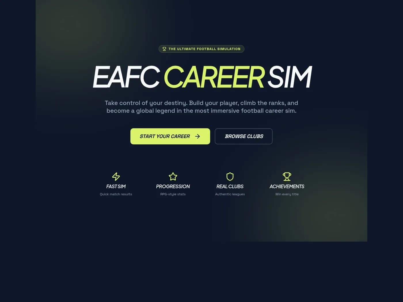 EAFC Career Sim