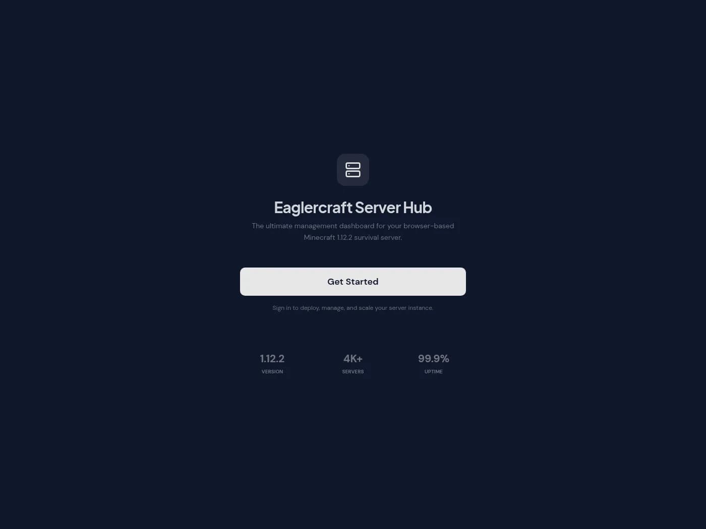 Eaglercraft Server Hub