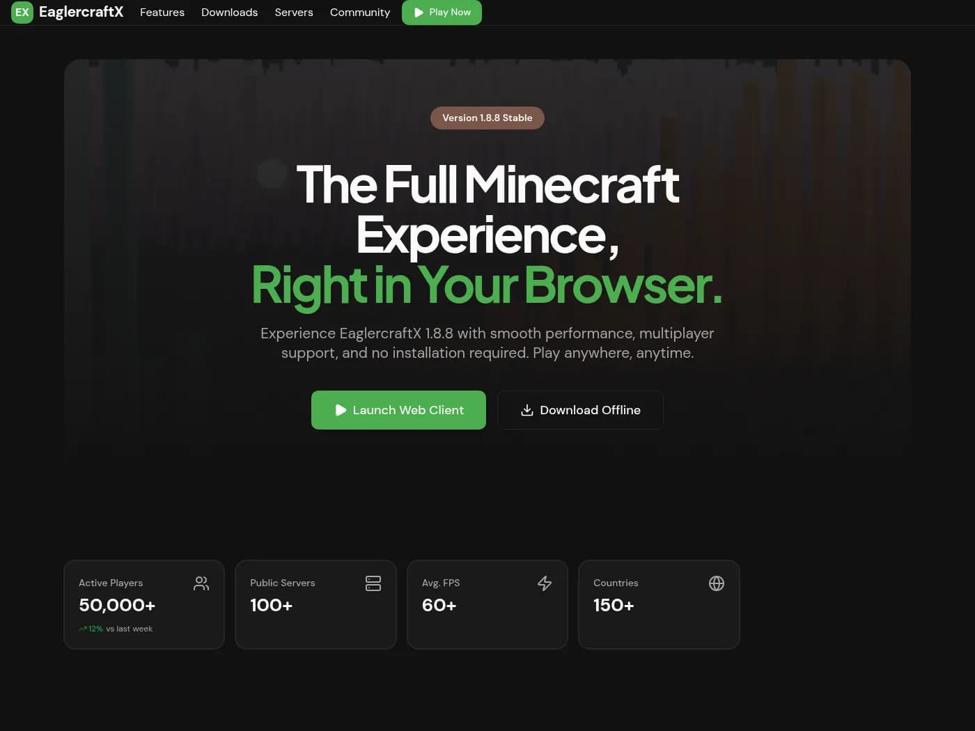 EaglercraftX Web Portal