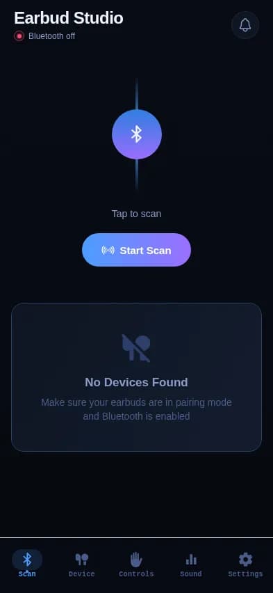 Earbud Control Studio