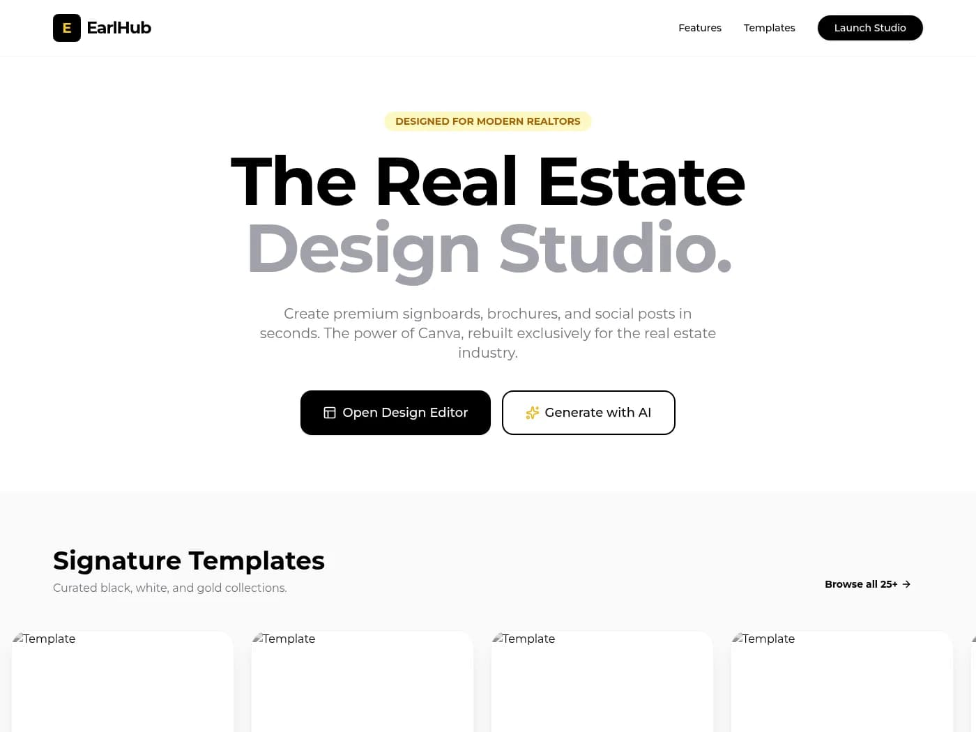 EarlHub Real Estate Studio