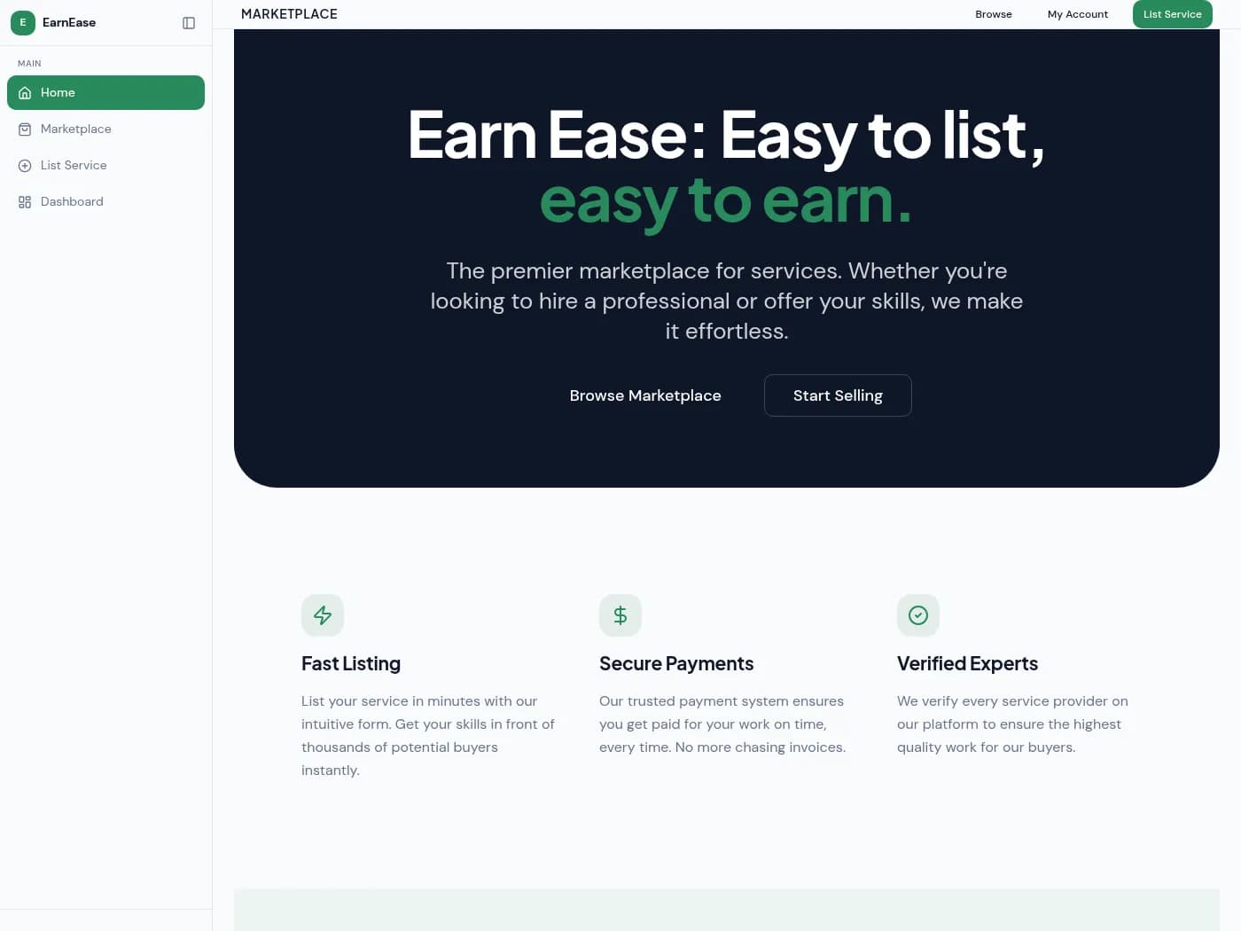 EarnEase Web App