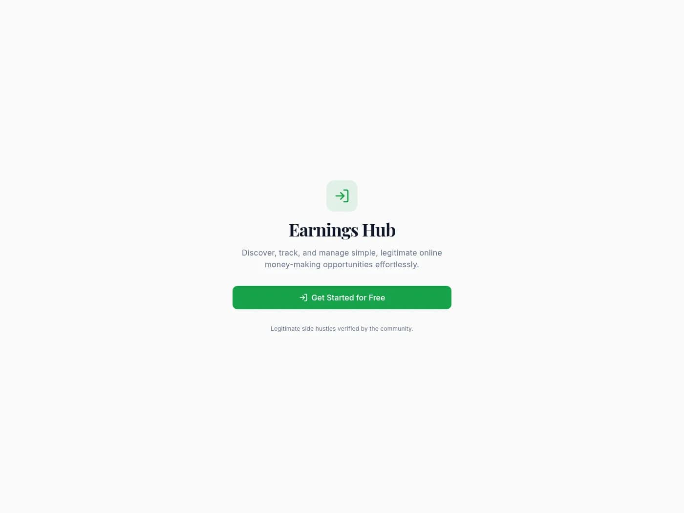 Starter Earnings Hub