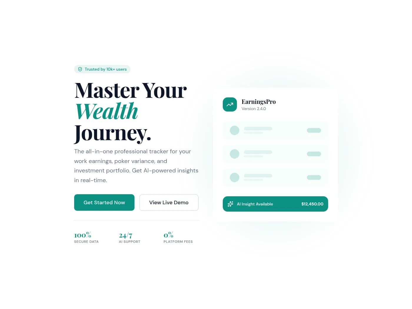 Earnings Tracker Pro