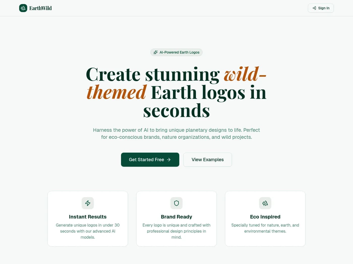 EarthWild Logo Maker