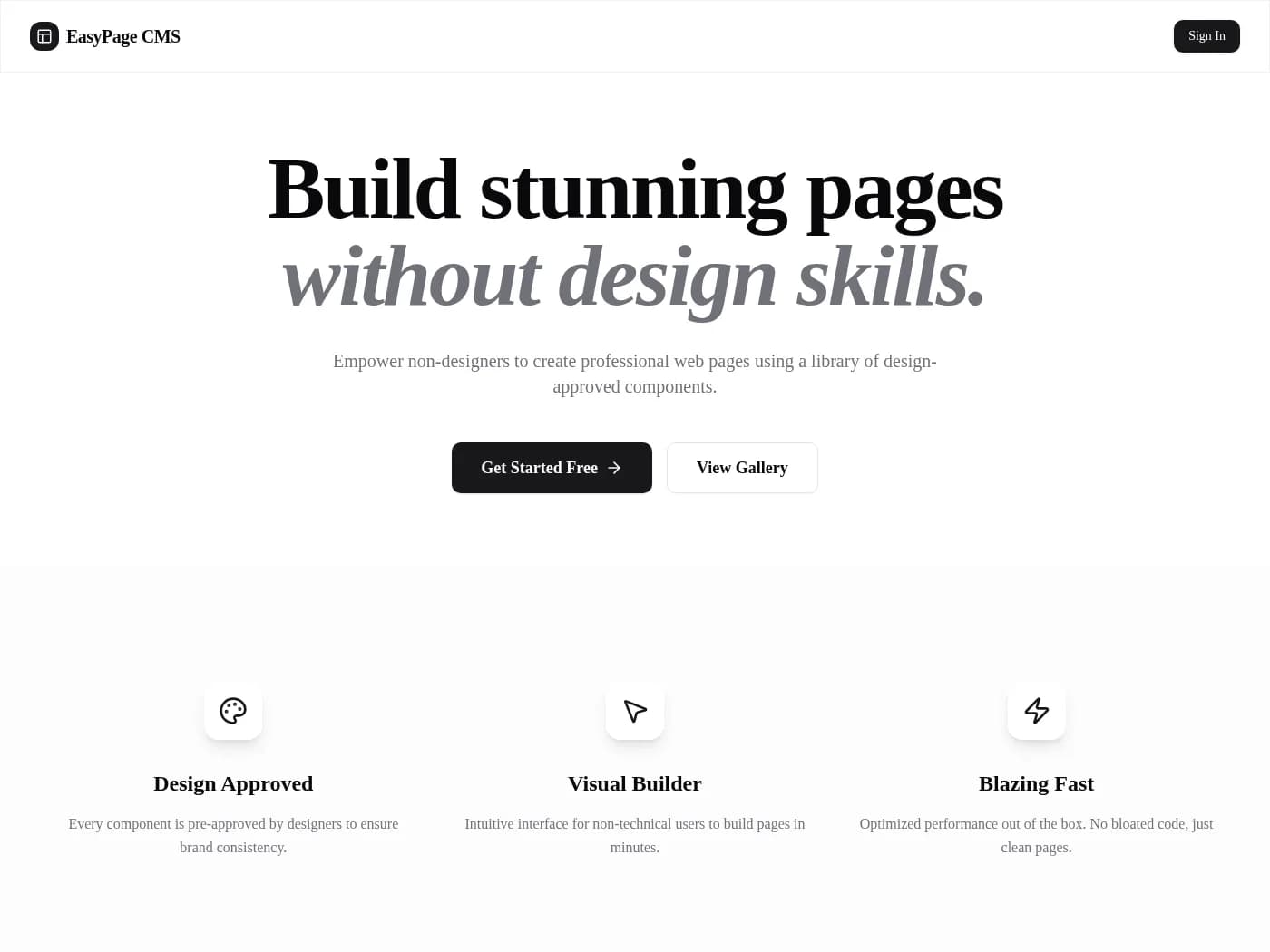 EasyPage CMS
