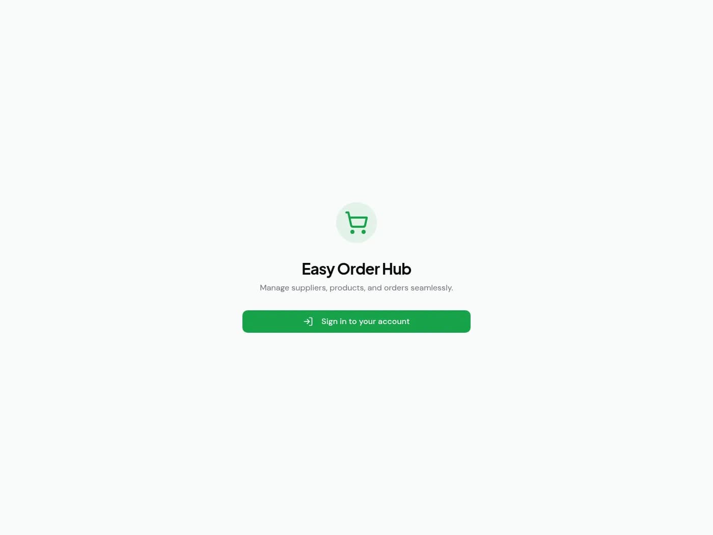 Easy Order Hub
