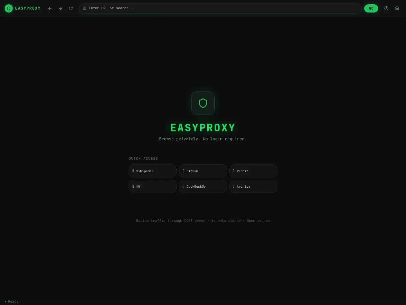Easy Proxy Setup