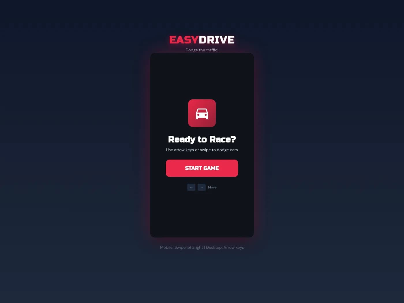 EasyDrive Car Game