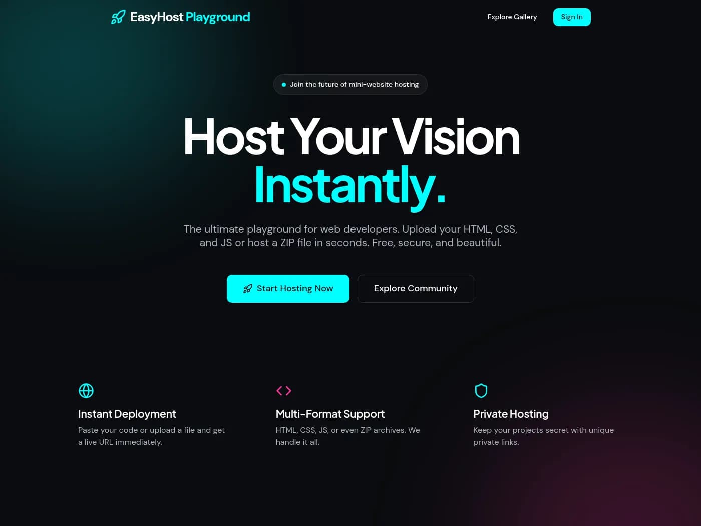 EasyHost Playground