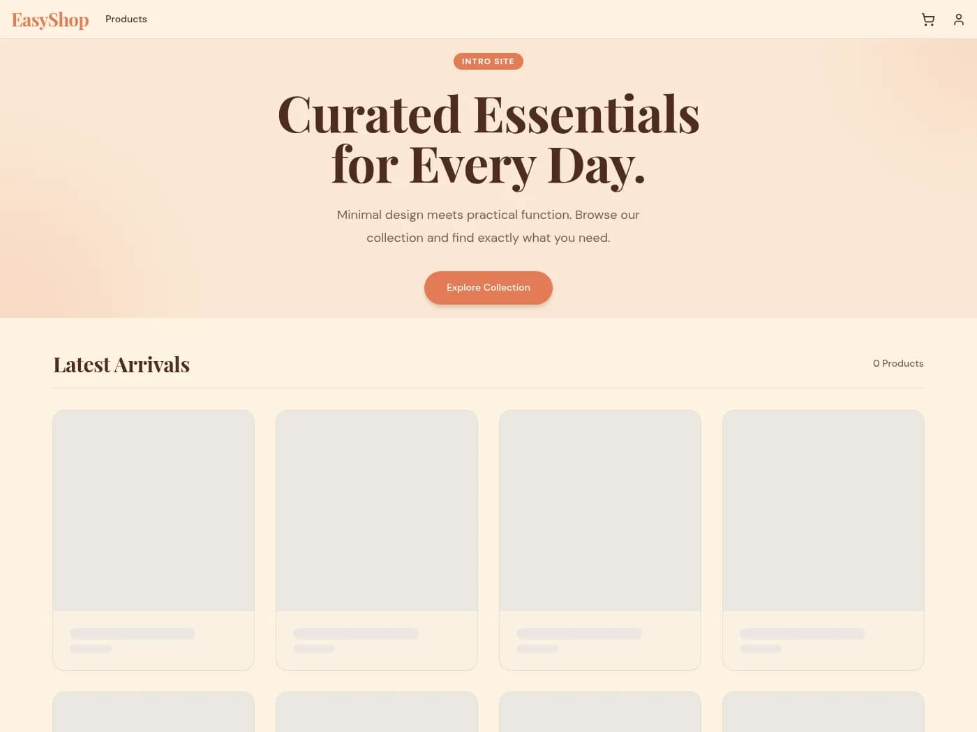 EasyShop Intro Site