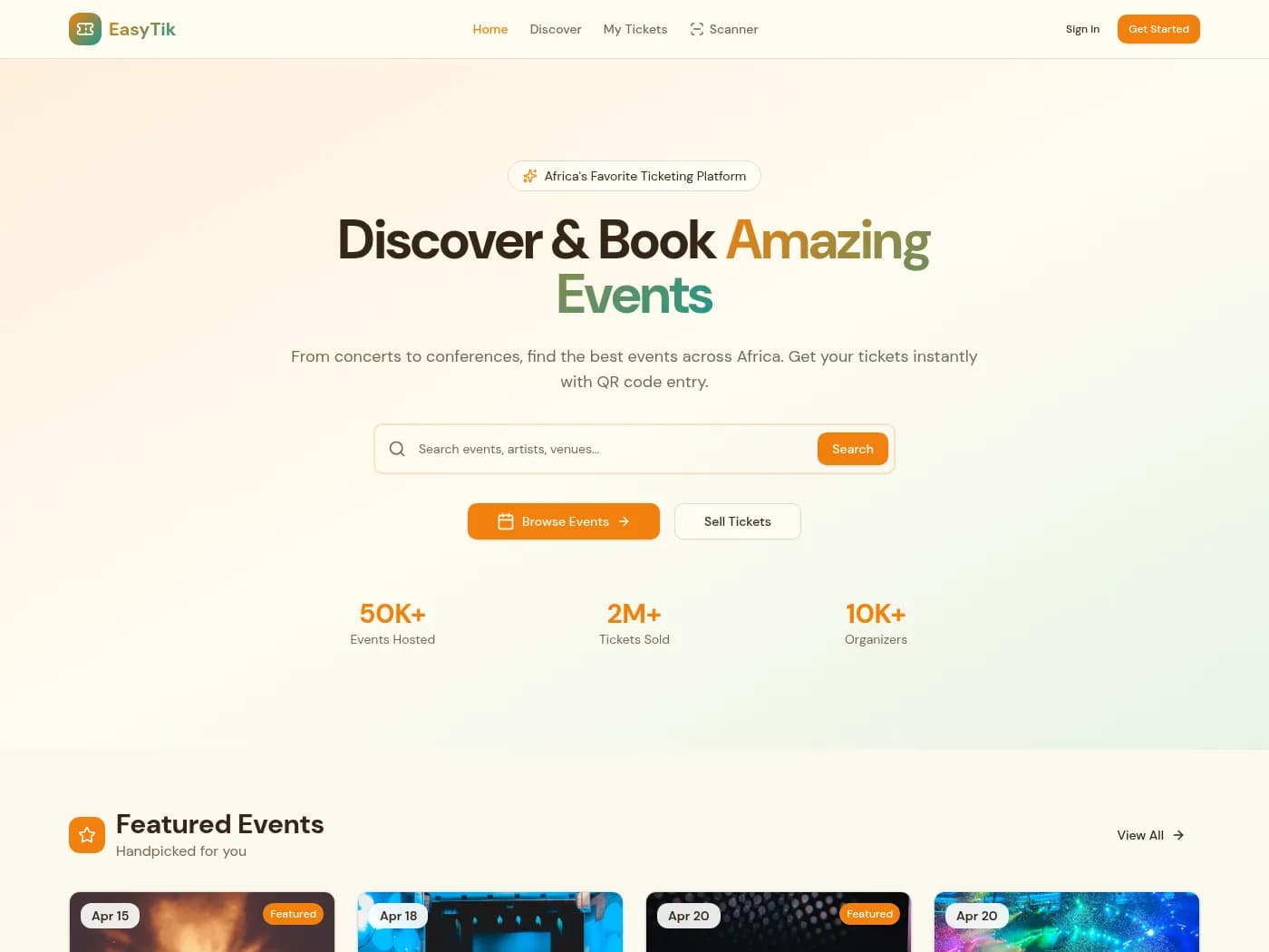 EasyTik Ticketing Platform