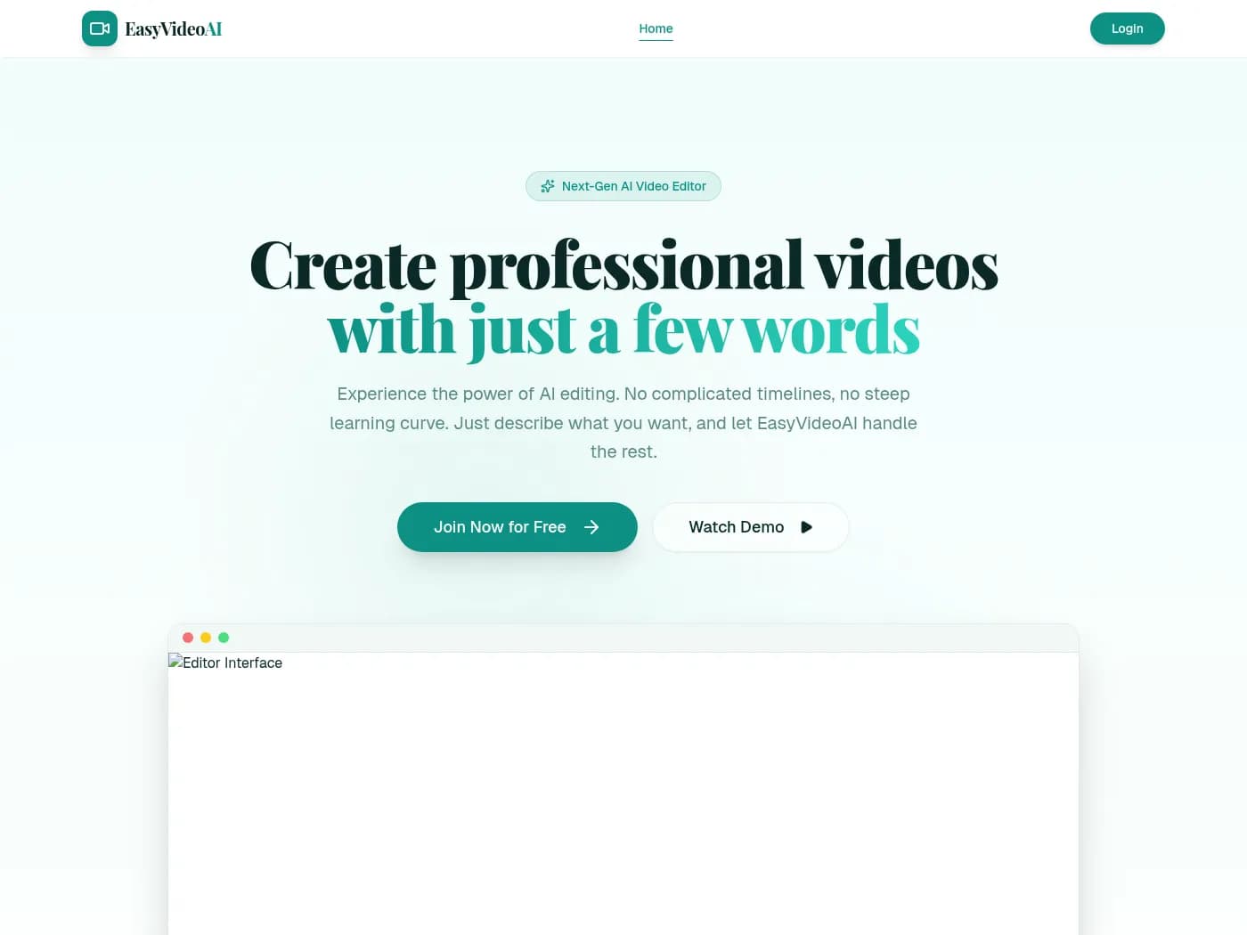 EasyVideo AI Editor