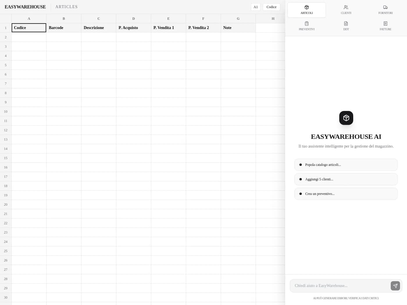 EasyWarehouse Manager