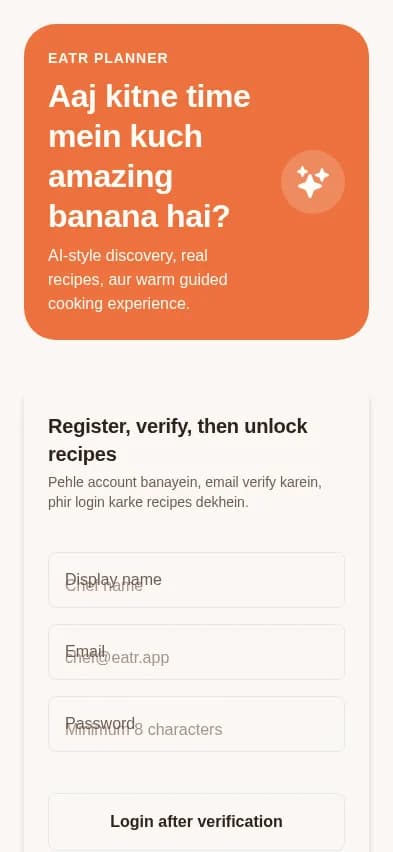 Eatr AI Cooking App