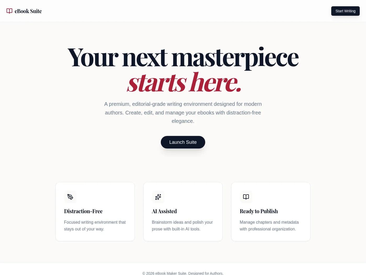 eBook Maker Suite