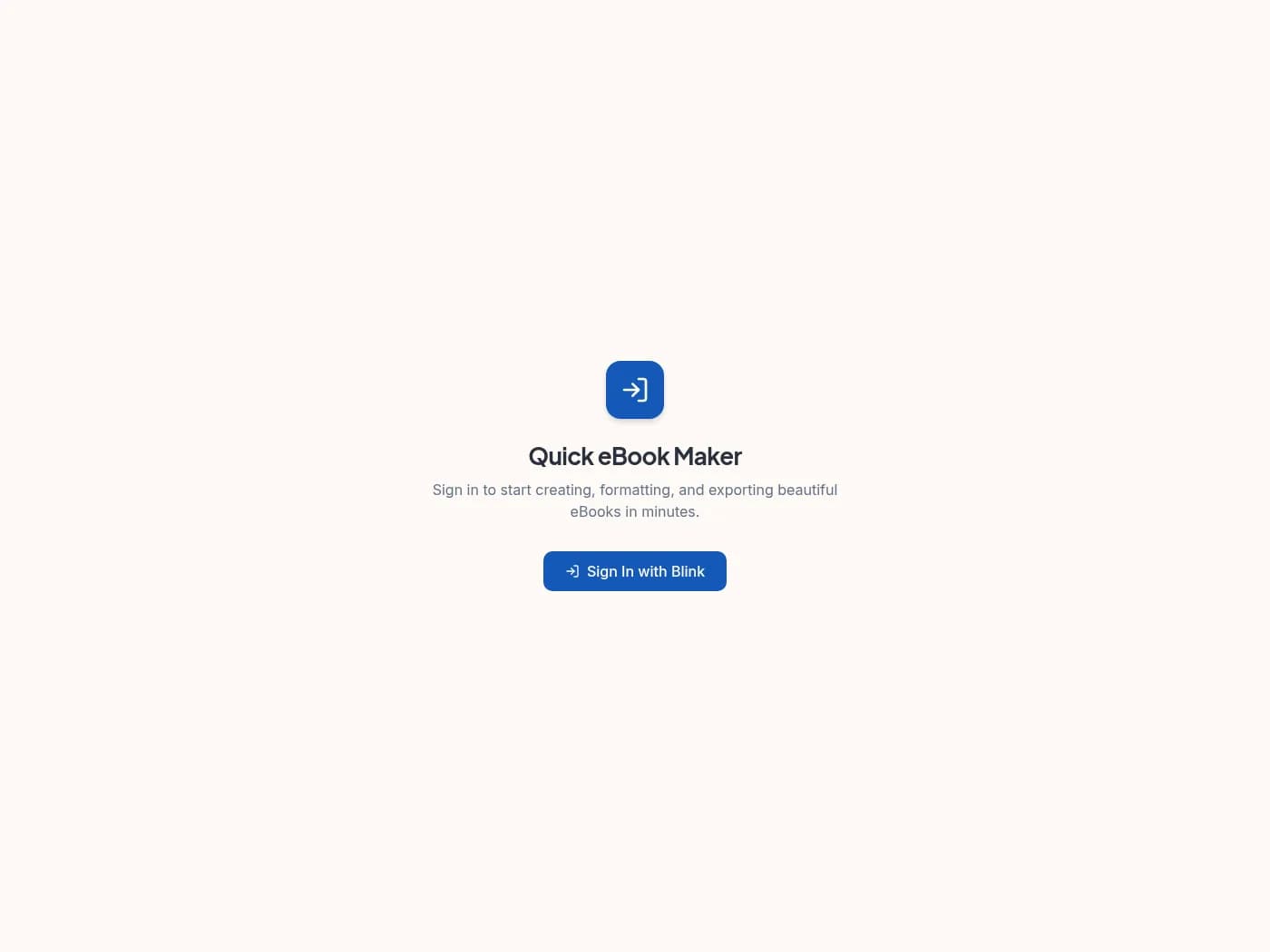 Quick eBook Maker