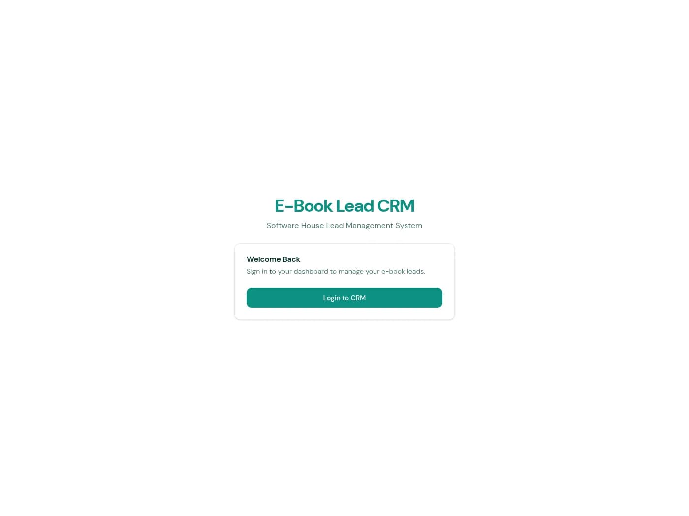 E-Book Lead CRM