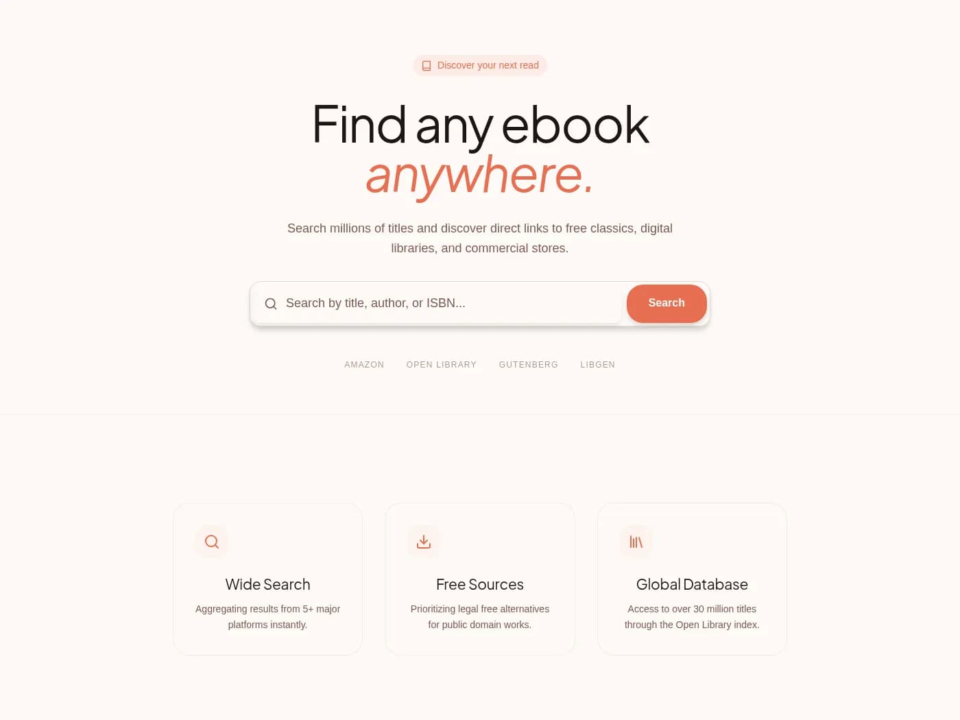 Ebook Finder App