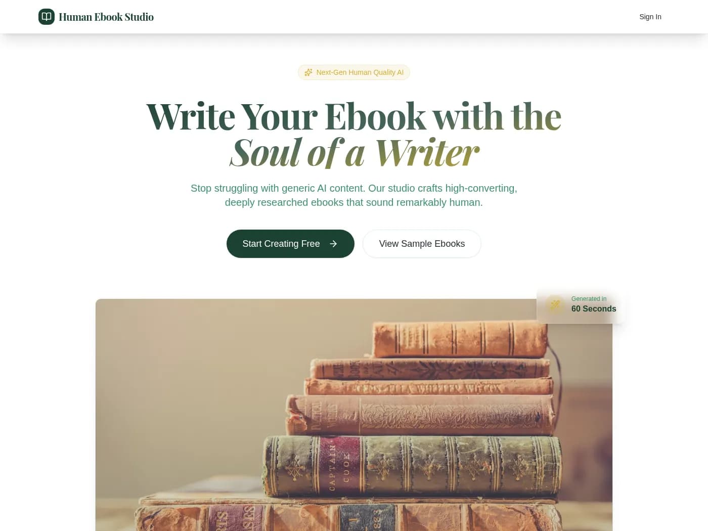 Human Ebook Studio