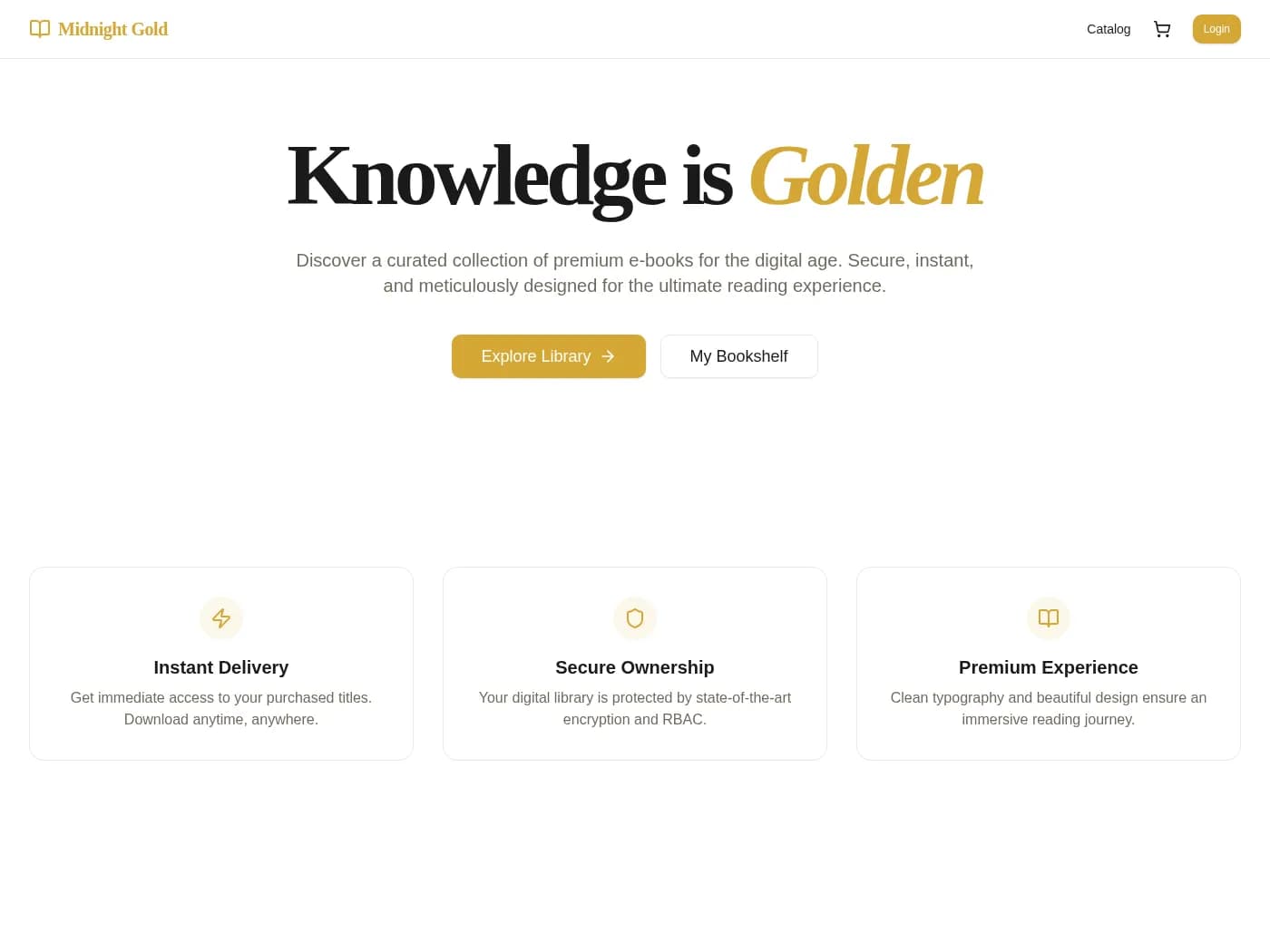 E-Book Store Blueprint