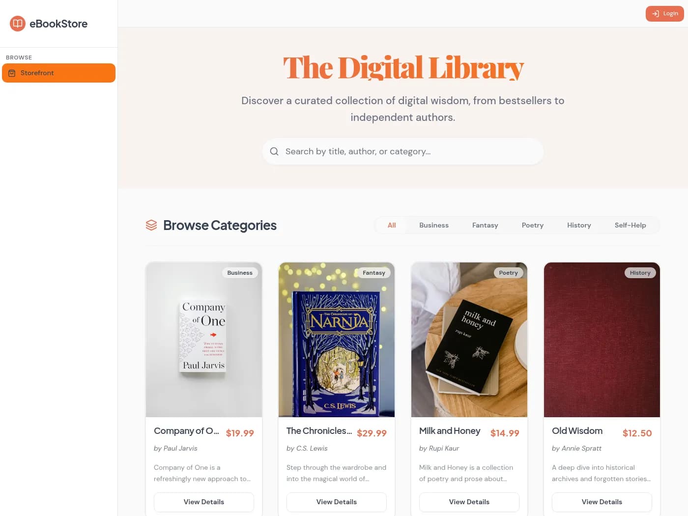 Ebook Storefront