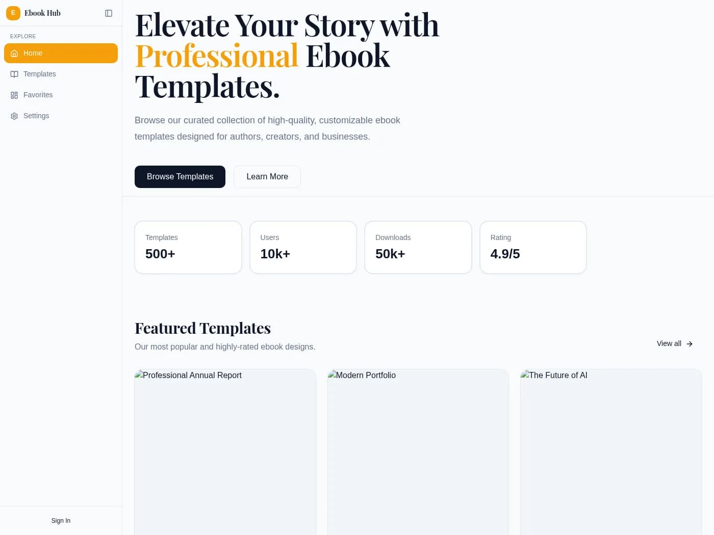 Ebook Template Hub
