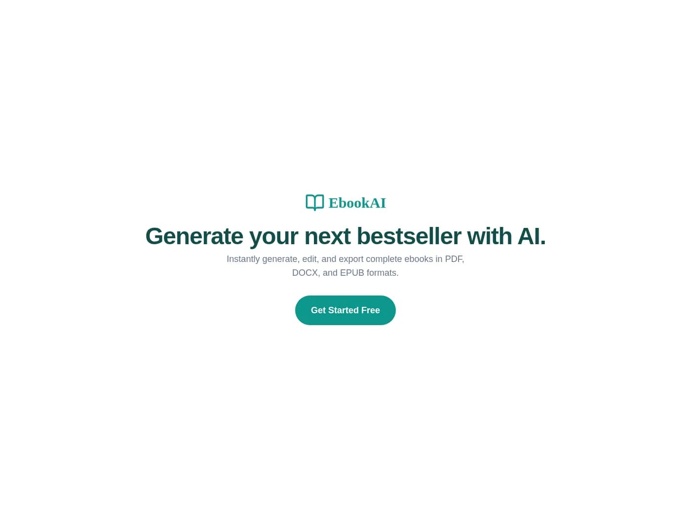 EbookAI SaaS Platform