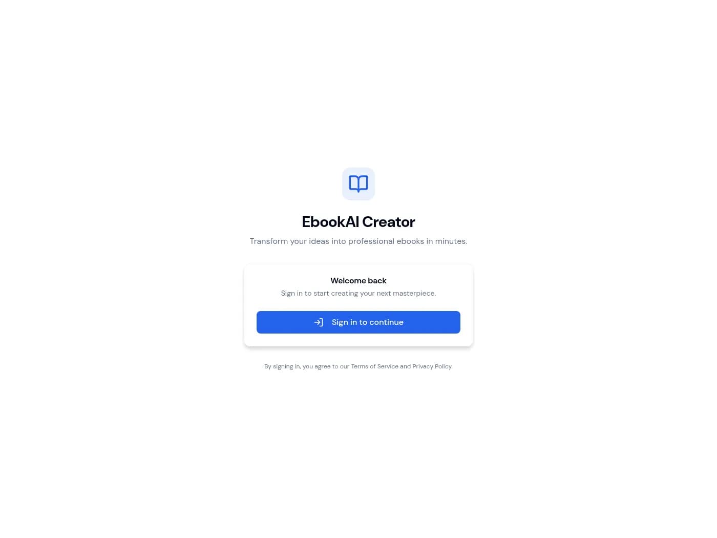 EbookAI Creator
