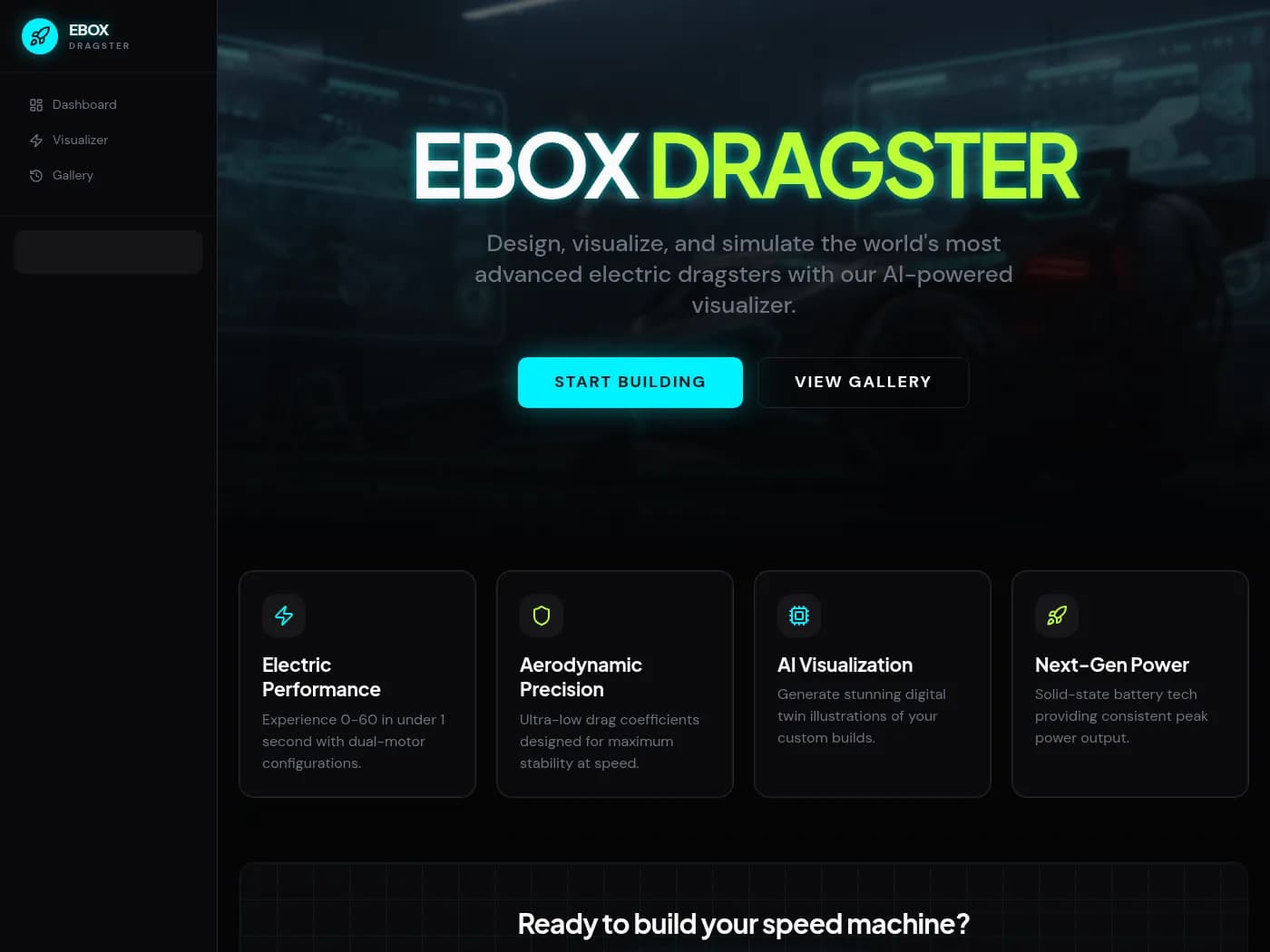 Ebox Dragster Visualizer
