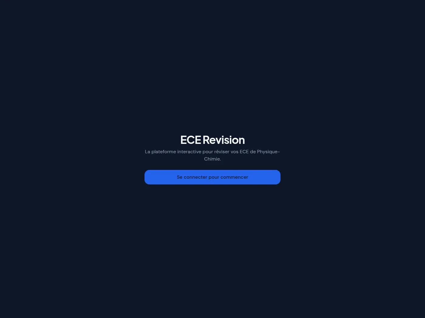 ECE Physics-Chem Platform