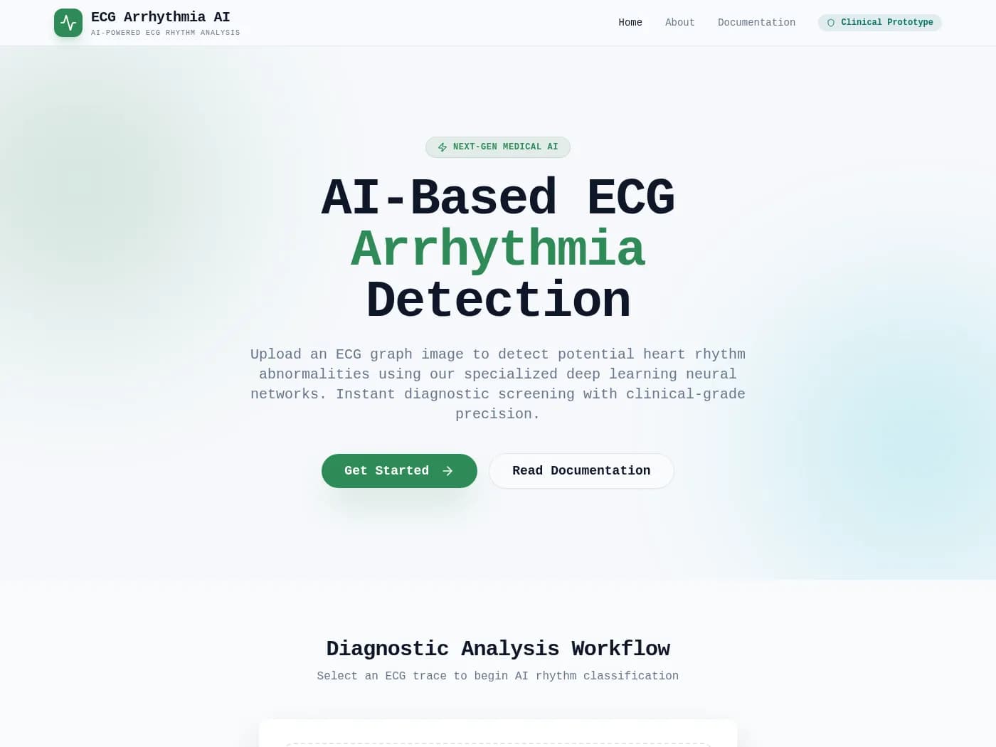 ECG Arrhythmia AI Dashboard