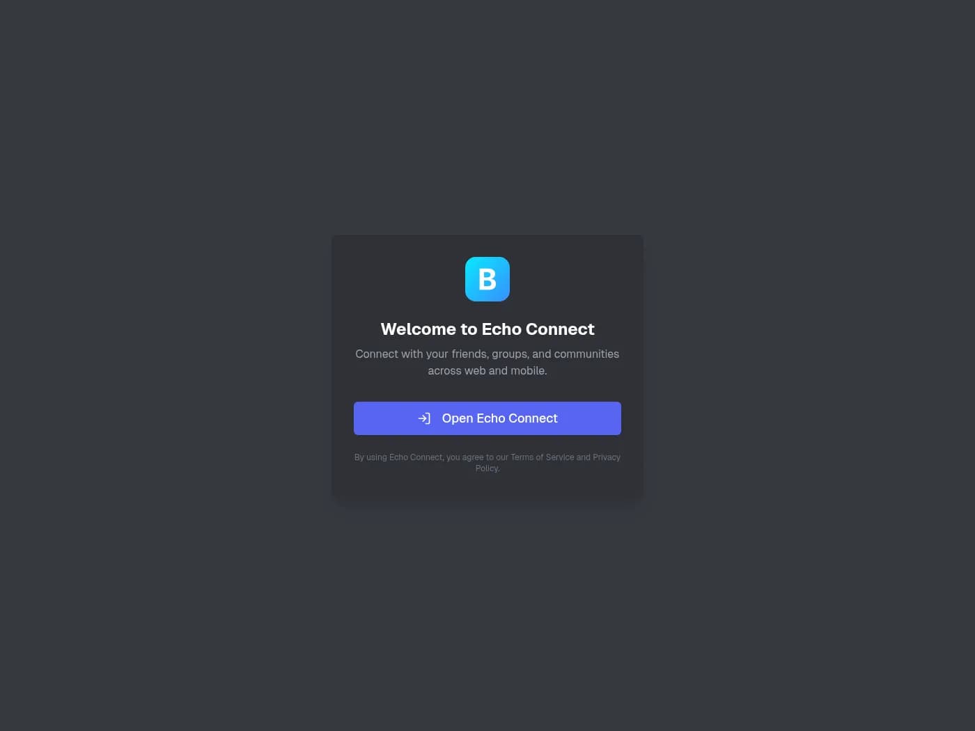 Echo Connect App