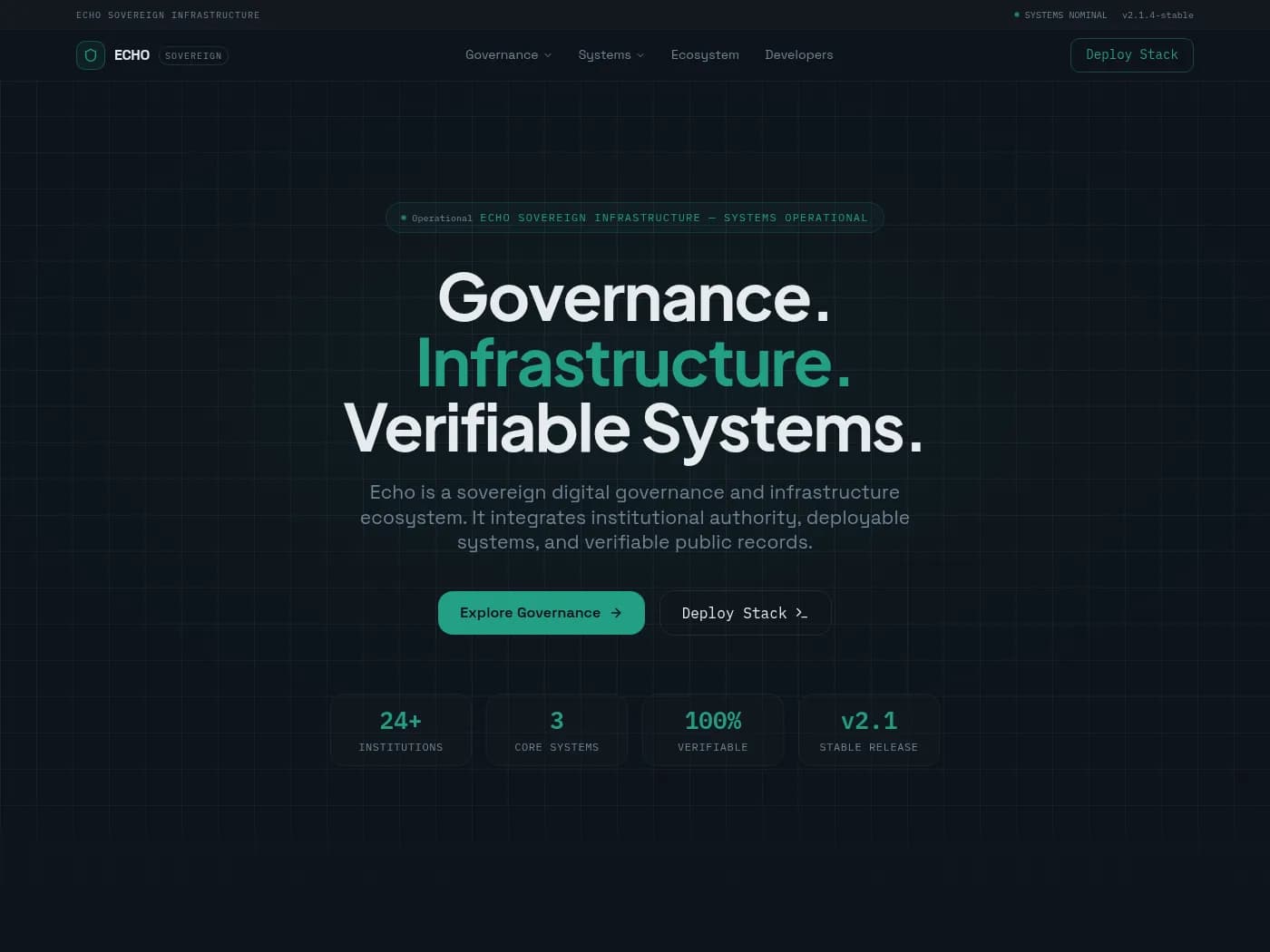 Echo Ecosystem Portal